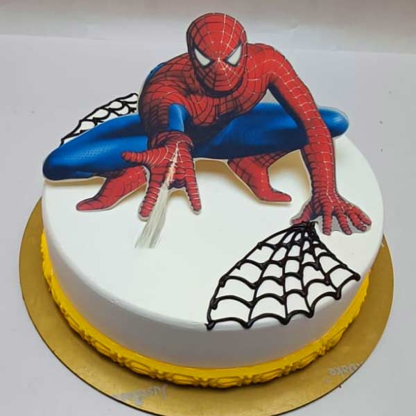 Easy Spiderman Cake